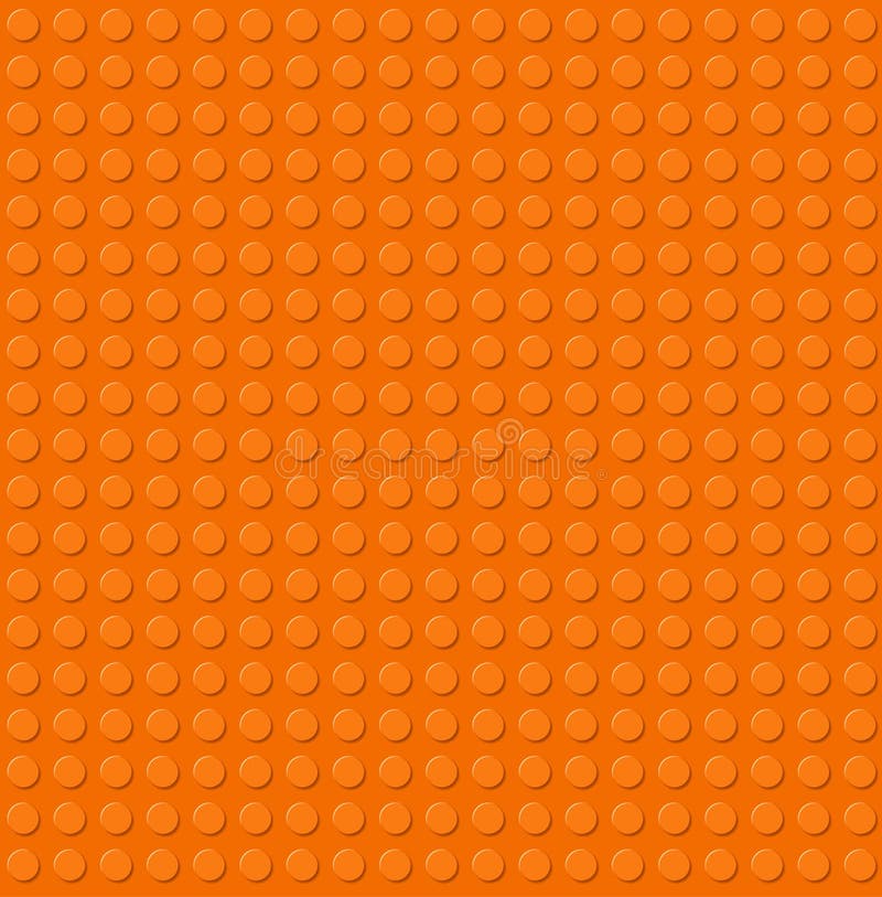 Orange Plastic Construction Plate. Perfect Vector Background of Closeup ...