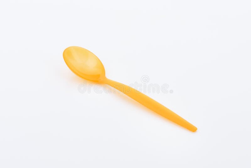 Orange plastic spoon stock image. Image of small, orange - 58187071