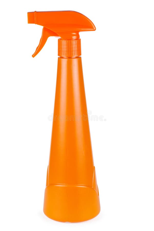 Orange plastic sprayer stock image. Image of container - 152523337