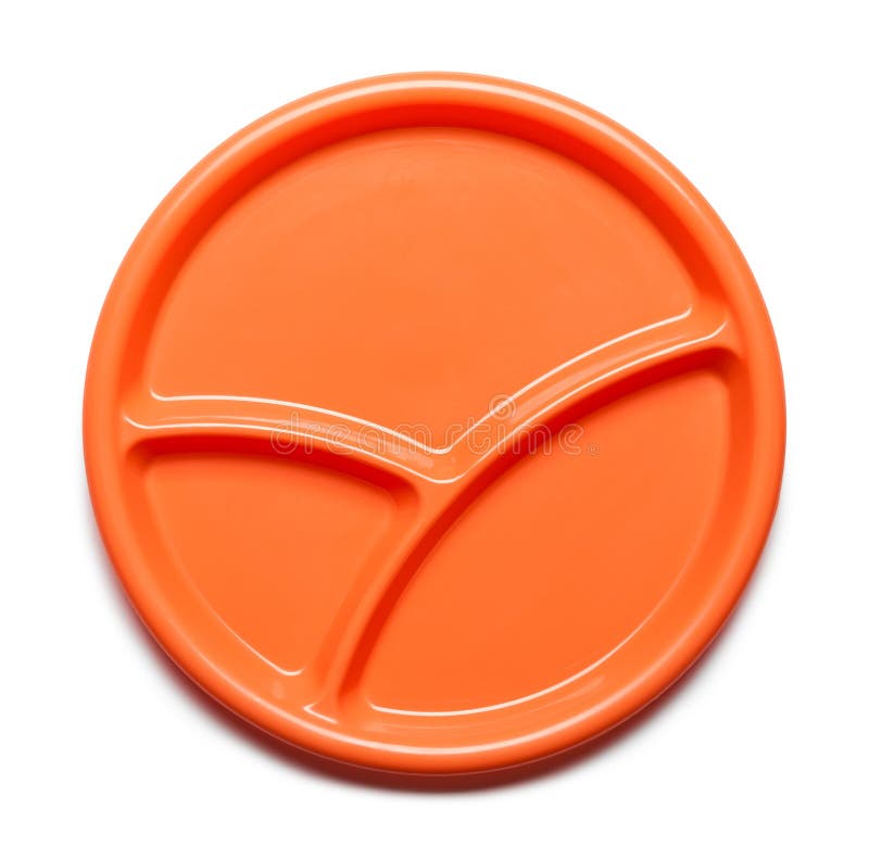 Orange Plastic Thermos Bottle with Cup Stock Photo - Image of flask ...