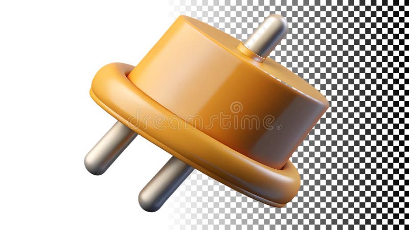 Orange Plug Electrical Connector, Power and Technology Component Png ...