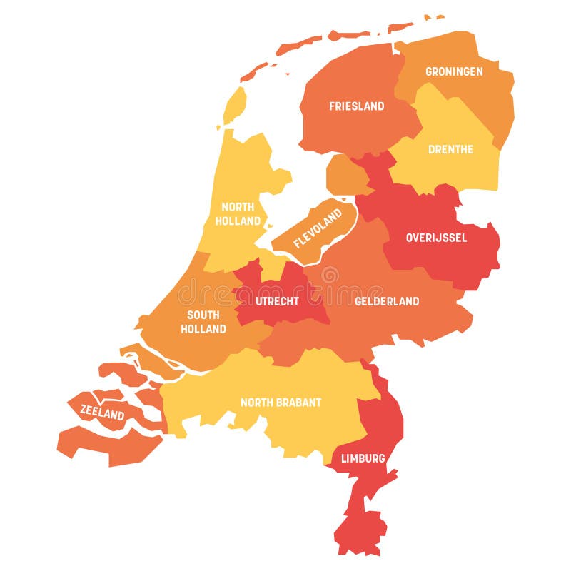 Simple Netherlands Map