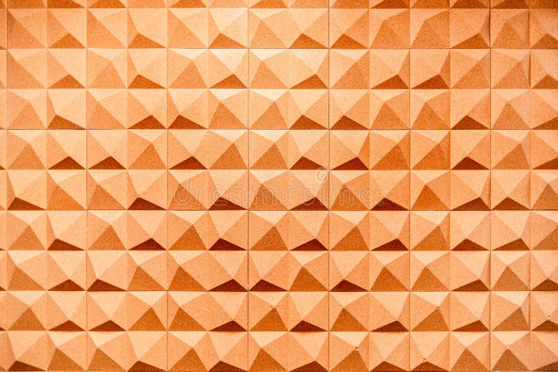 Orange Polygon Accoustic Panel Texture in a Music Studio Stock Photo ...