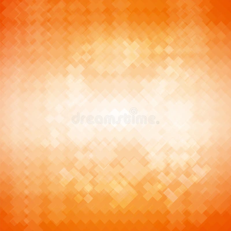 Orange Polygonal Background. Rumpled Square Pattern. Low Poly Texture ...