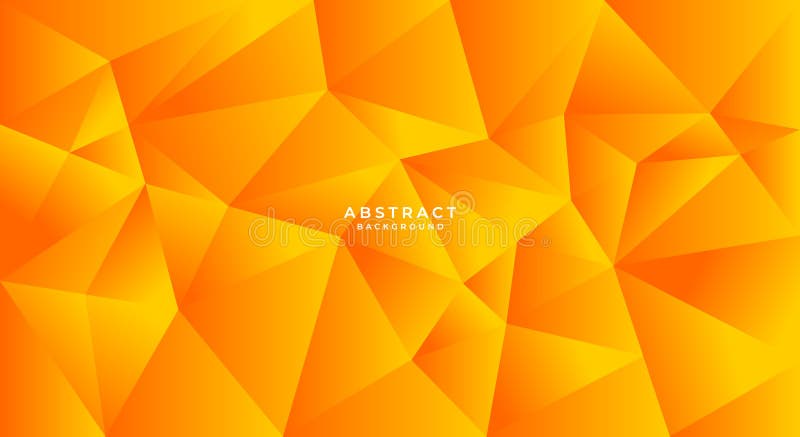 Orange Polygonal Background Stock Illustration - Illustration of ...