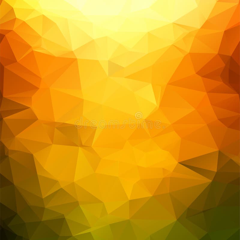 Orange Polygonal Mosaic Background Stock Illustration - Illustration of ...