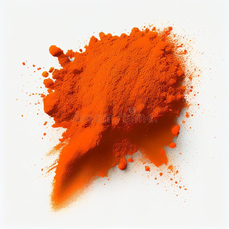 Orange Powder Background, Ai Generation Stock Illustration ...
