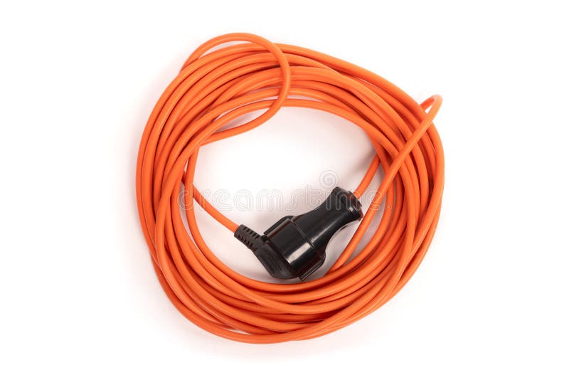 Orange power cable stock photo. Image of cable, wire - 363160524