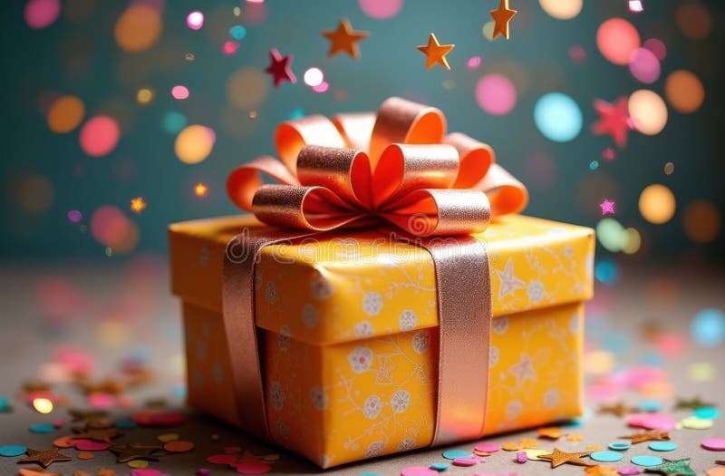 An Orange Present Box at 29-11-2024 Stock Illustration - Illustration ...