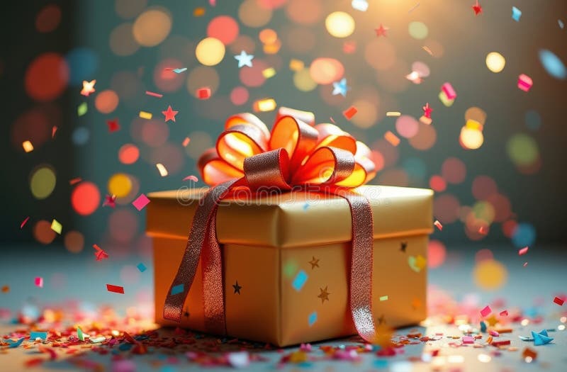 An Orange Present Box at 29-11-2024 Stock Illustration - Illustration ...