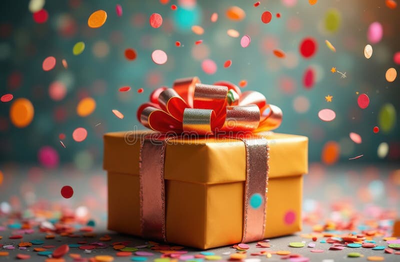 An Orange Present Box at 29-11-2024 Stock Illustration - Illustration ...