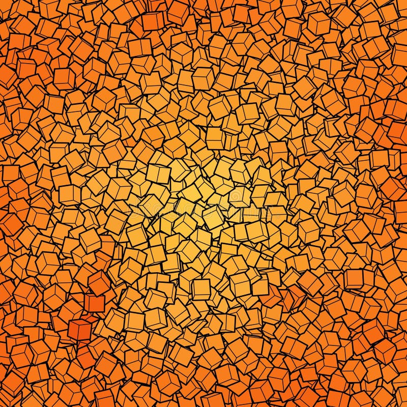 Orange Presentation Template. Design Element. Cubes. Eps 10 Stock ...