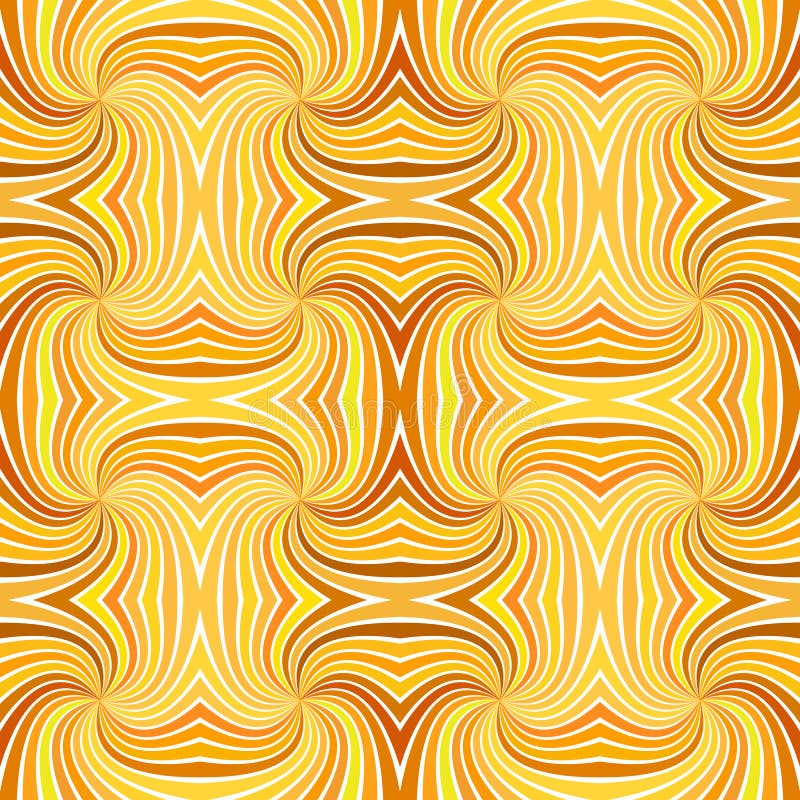 Orange Psychedelic Abstract Seamless Striped Vortex Pattern Background ...