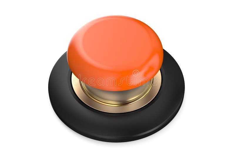Orange push button stock illustration. Illustration of panel - 57457983
