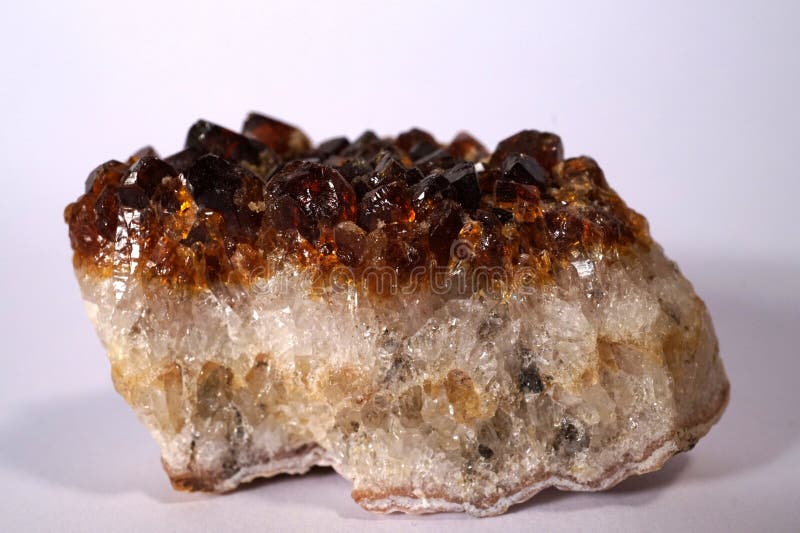 Orange Quartz Crystal stock image. Image of mineral, details - 66144487