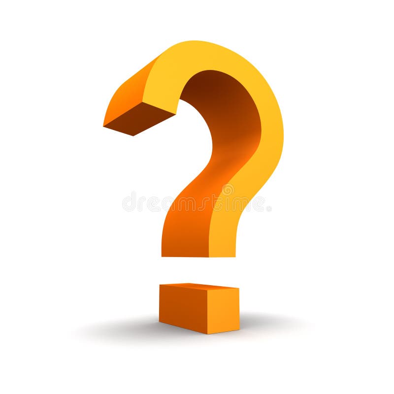 Orange question mark stock illustration. Illustration of text - 36894412