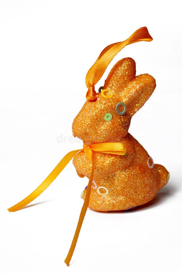 Orange Rabbit stock photo. Image of concepts, white, still - 67854536
