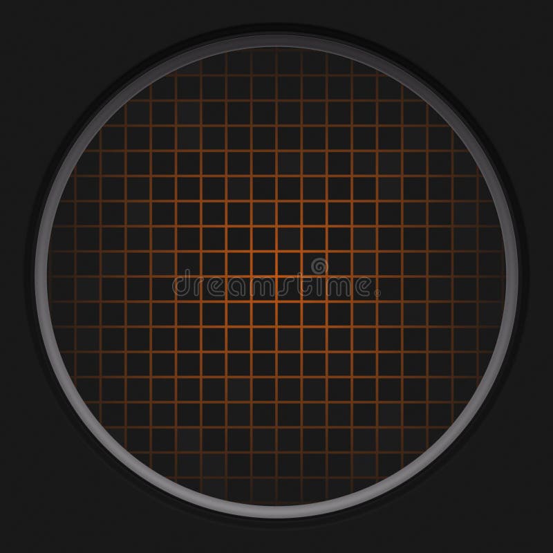 Orange Radar Grid stock illustration. Illustration of light - 3642352