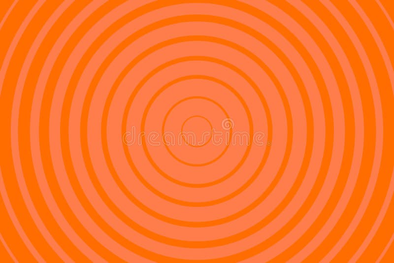 Orange Radiating Concentric Circle Pattern Background Stock Vector ...