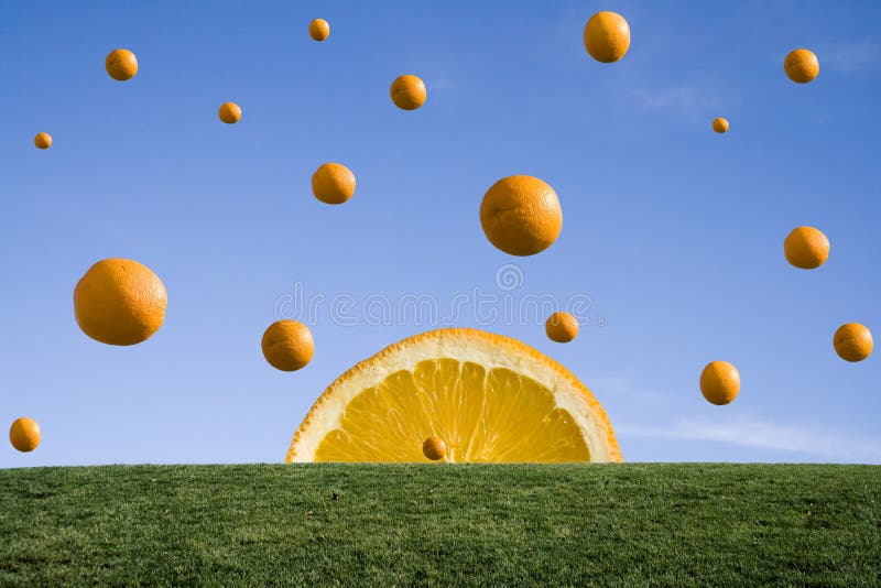 Orange rain stock photo. Image of juicy, delicious, rain - 1724060