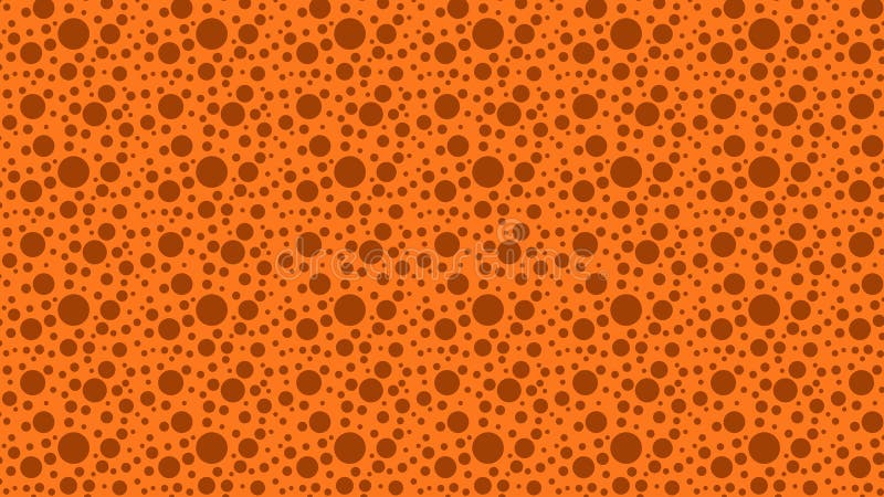 Orange Random Circles Dots Pattern Illustration Stock Vector ...
