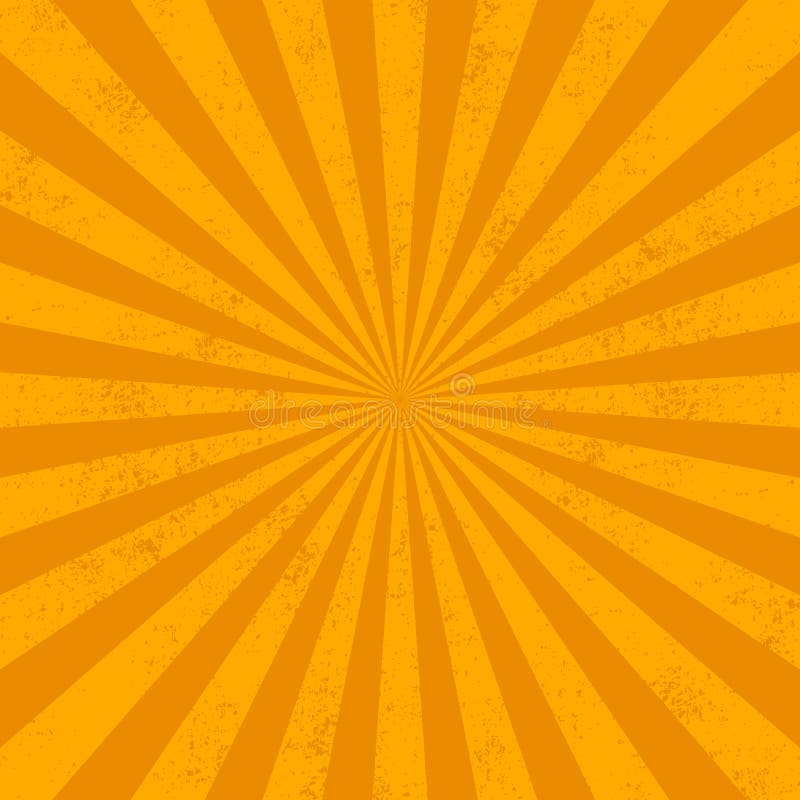 Orange Rays Bqackground. Grunge Effect Stock Illustration ...