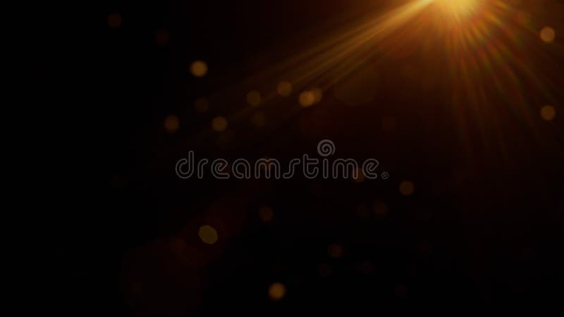 Orange Rays with Chromatic Aberration Effect. Light Leaks Spots on ...