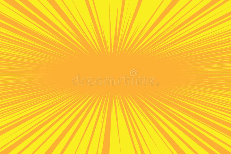 Orange Rays Pop Art Comic Background Stock Vector - Illustration of ...