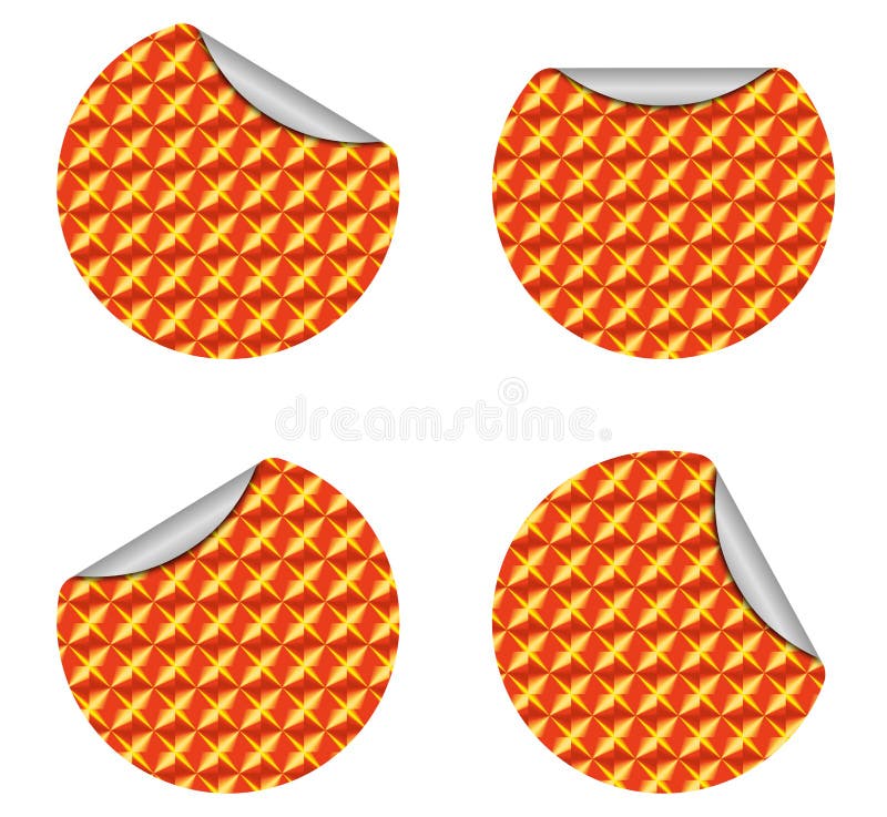 Red Realistic Reflective Road Sign Stock Illustration - Illustration of ...