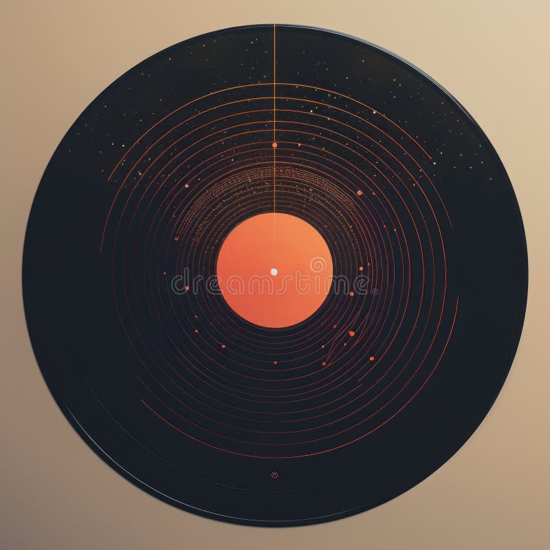 Retro Visuals: Ultra Detailed Circular Record with Lo-fi Aesthetics ...