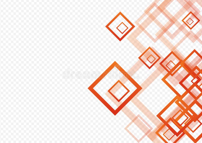 Orange Rectangular Minimal Vector Transparent Stock Vector ...