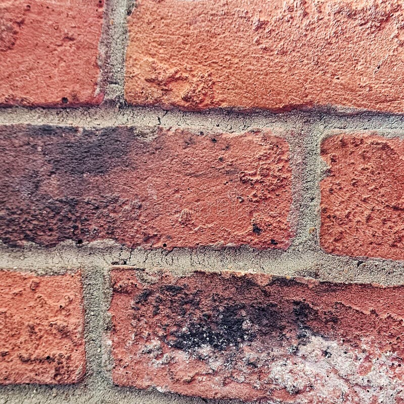 Colorful Orange Red Brick and Mortar Texture and Pattern Stock Image ...