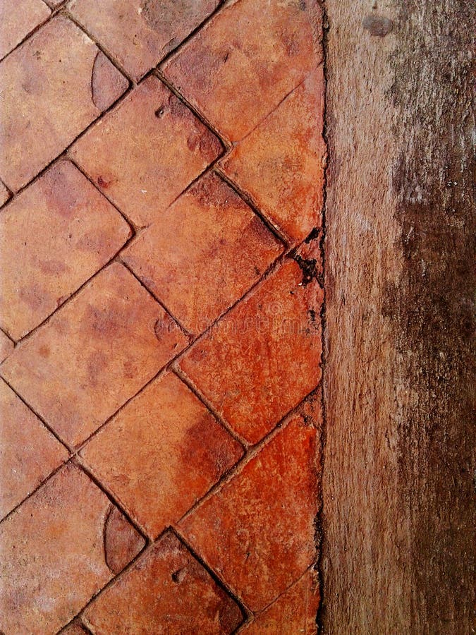 Orange and Red Brick Walkway. Sidewalk. Texture Stock Photo - Image of ...