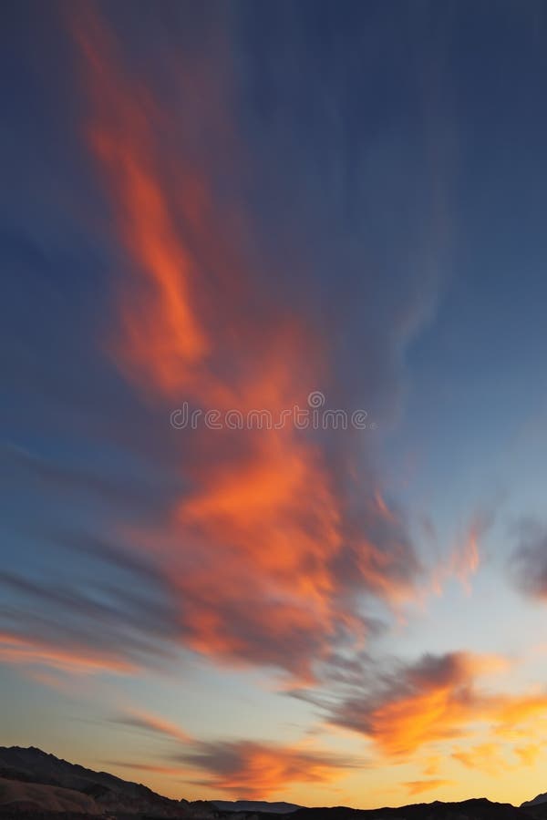 The Orange and Red Clouds on a Sunset Stock Photo - Image of vibrant ...