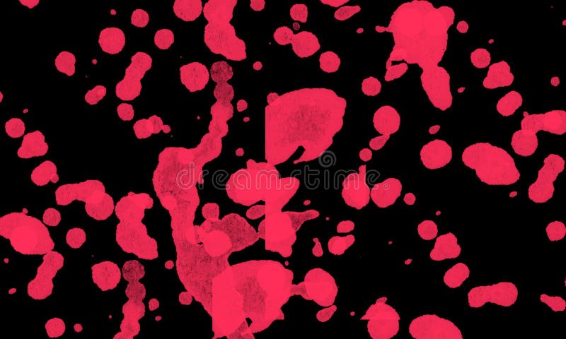 Orange Red Ink Splashes. Grunge Splatters Stock Illustration ...
