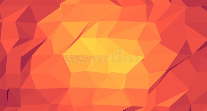 Orange Red Low Polygon Gradient Background Stock Vector - Illustration of mosaic, text: 195145571