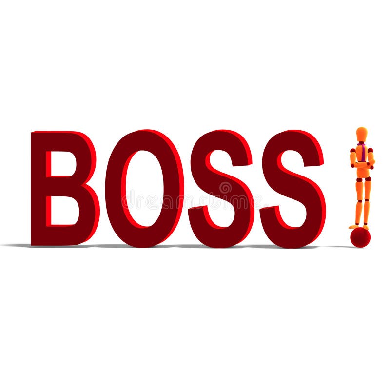 Boss sign stock illustration. Illustration of letters - 12040166