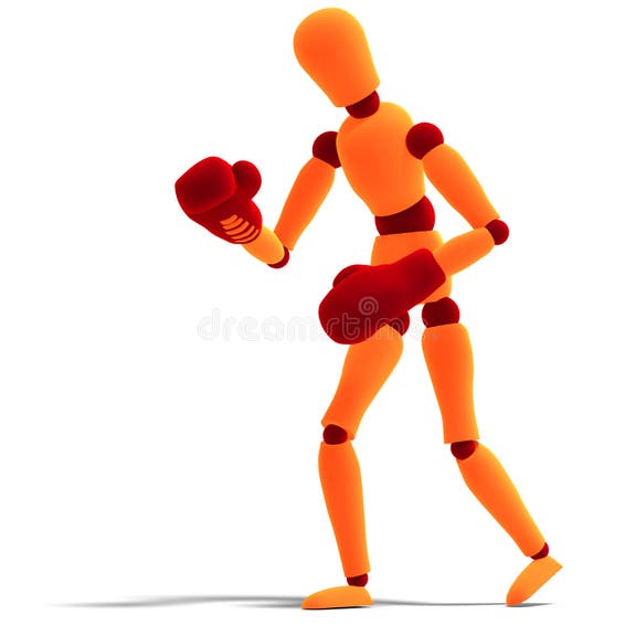 Orange / Red Manikin is the Winner Stock Illustration - Illustration of ...