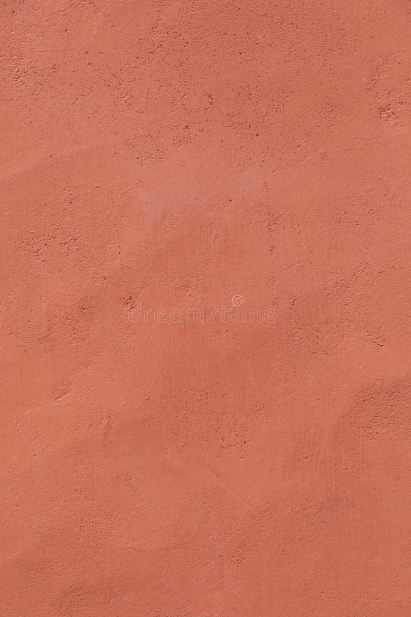 Orange Red Painted Plaster Wall Stock Photo - Image of architecture ...
