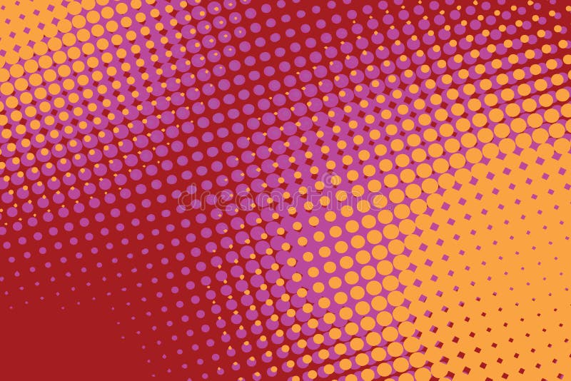 Orange Red Pop Art Retro Vintage Background Stock Vector - Illustration ...