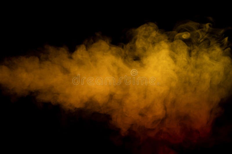 Orange and Red Steam on a Black Background Stock Photo - Image of ...