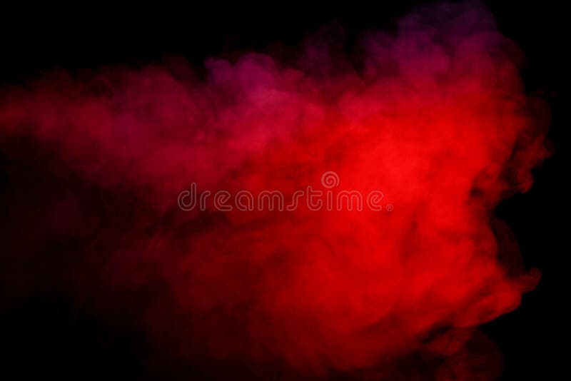 Orange and Red Steam on a Black Background Stock Image - Image of ...
