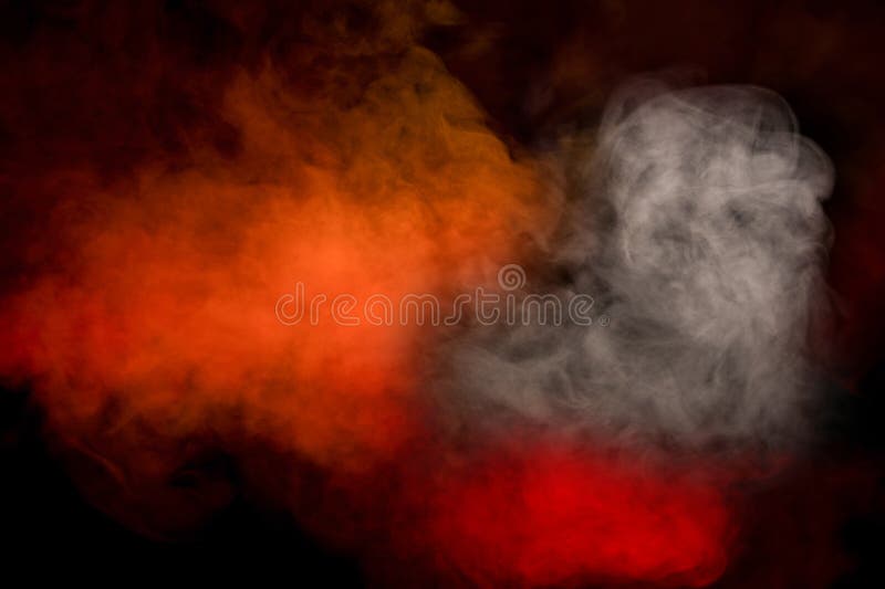 Orange and Red Steam on a Black Background Stock Photo - Image of place ...