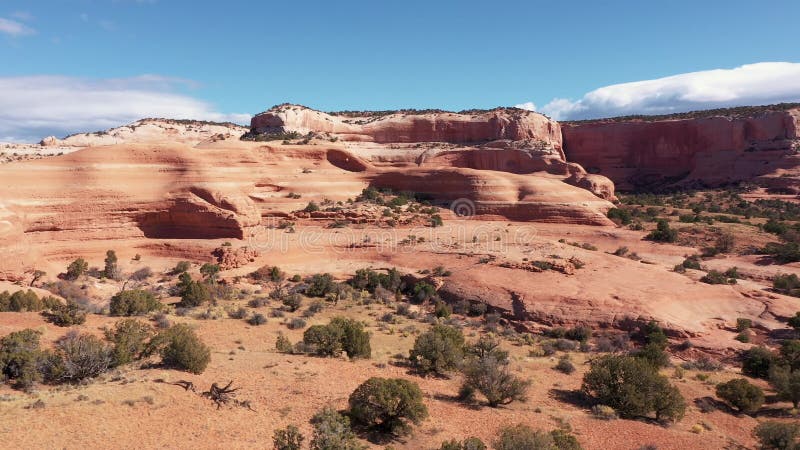 Orange Smooth Stone Massive Rock Formations in Desert of Utah Usa ...