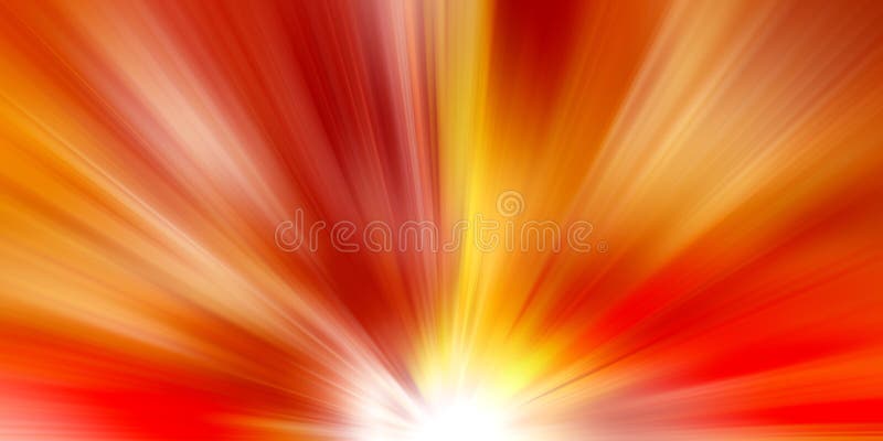 Orange and Red Sunbeam Burst of Light Stock Illustration - Illustration ...