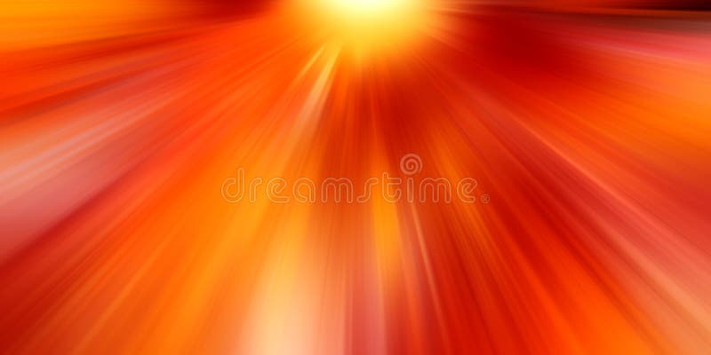 Orange and Red Sunbeam Burst of Light Stock Illustration - Illustration ...