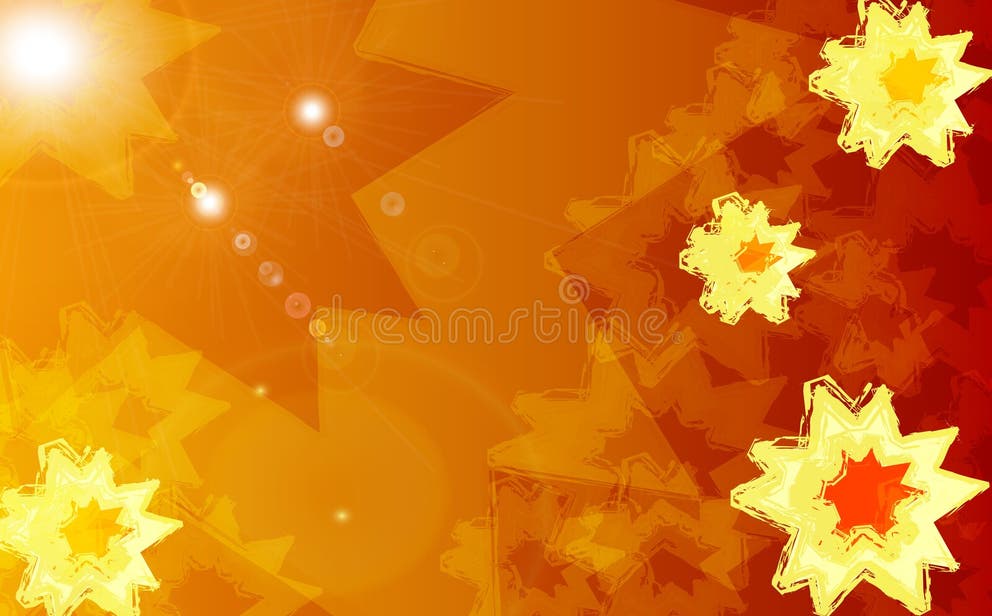 Orange/Red Sunny Background Stock Illustration - Illustration of ...