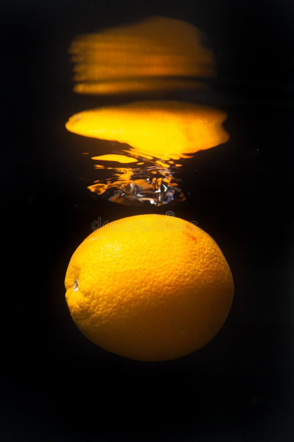 Orange reflection stock photo. Image of falling, liquid - 24661852