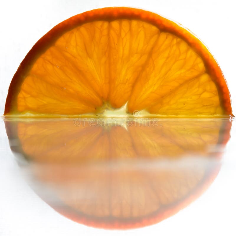 Orange with reflection stock photo. Image of fruit, reflection - 67435490
