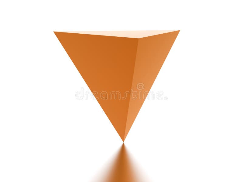 Orange pyramid stock illustration. Illustration of background - 9611583